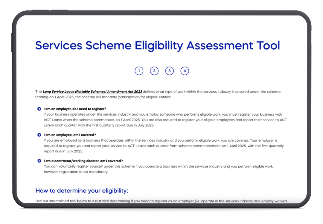 Services - ACT Leave